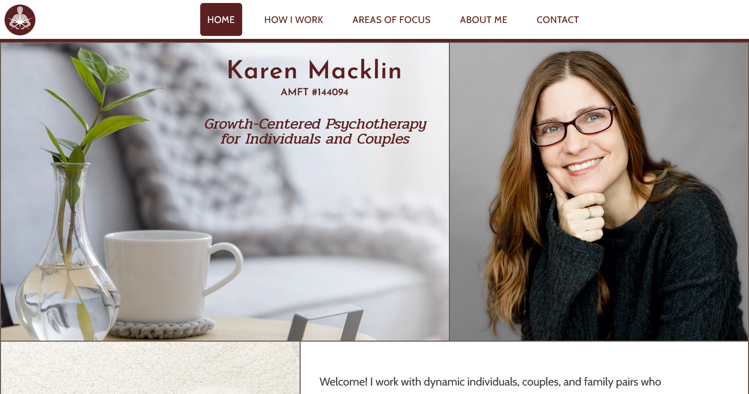 About Me – Karen Macklin